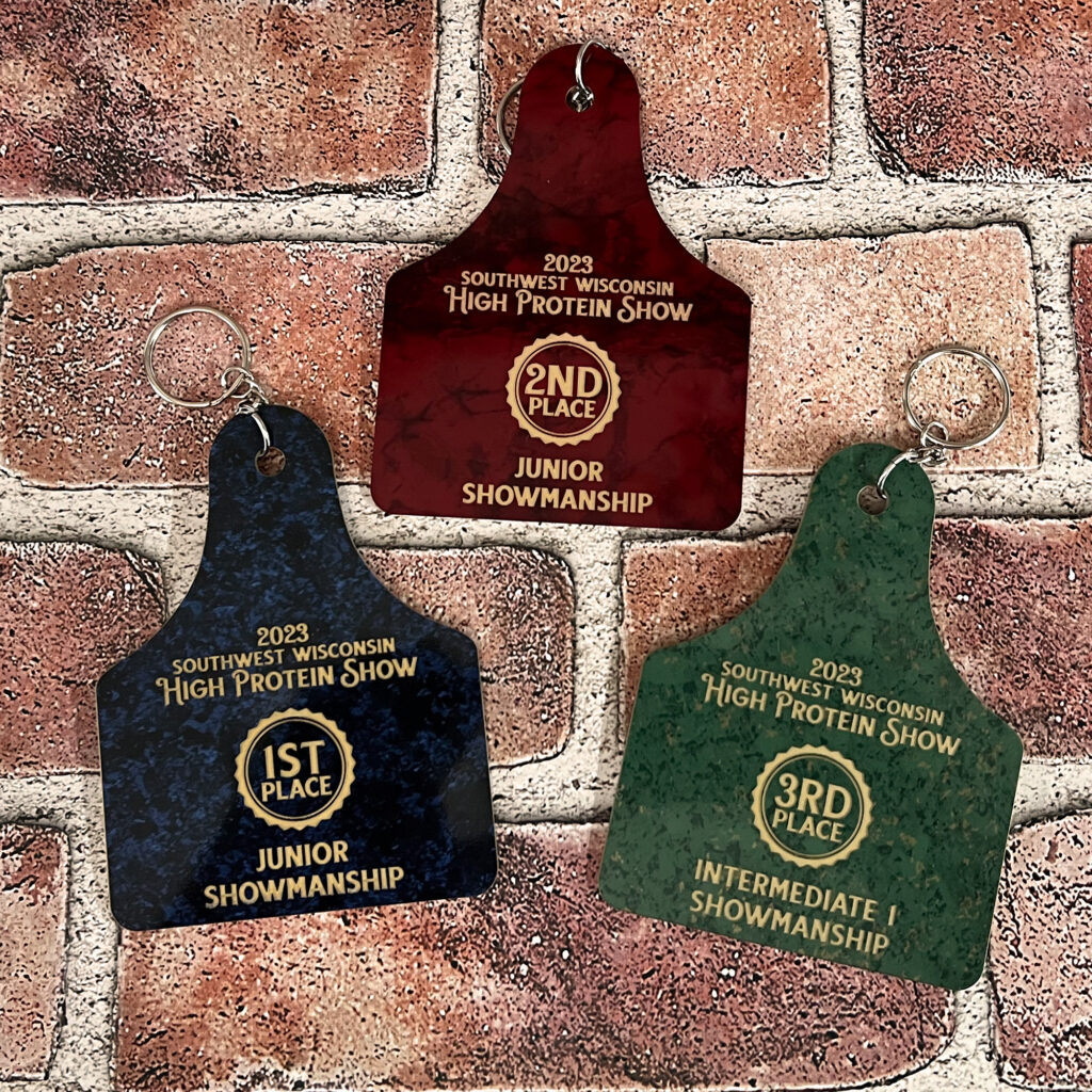 Ear Tag Keychains - Grand Champion Designs