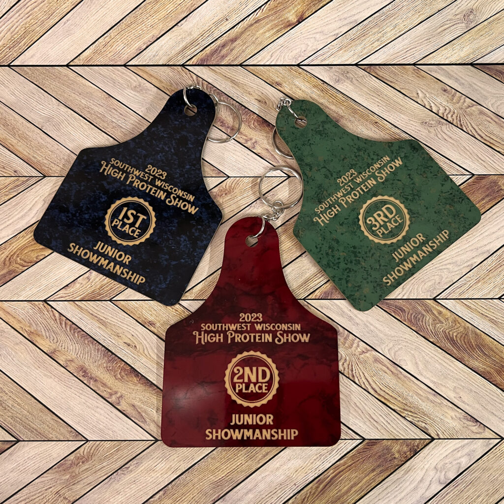 Ear Tag Keychains - Grand Champion Designs