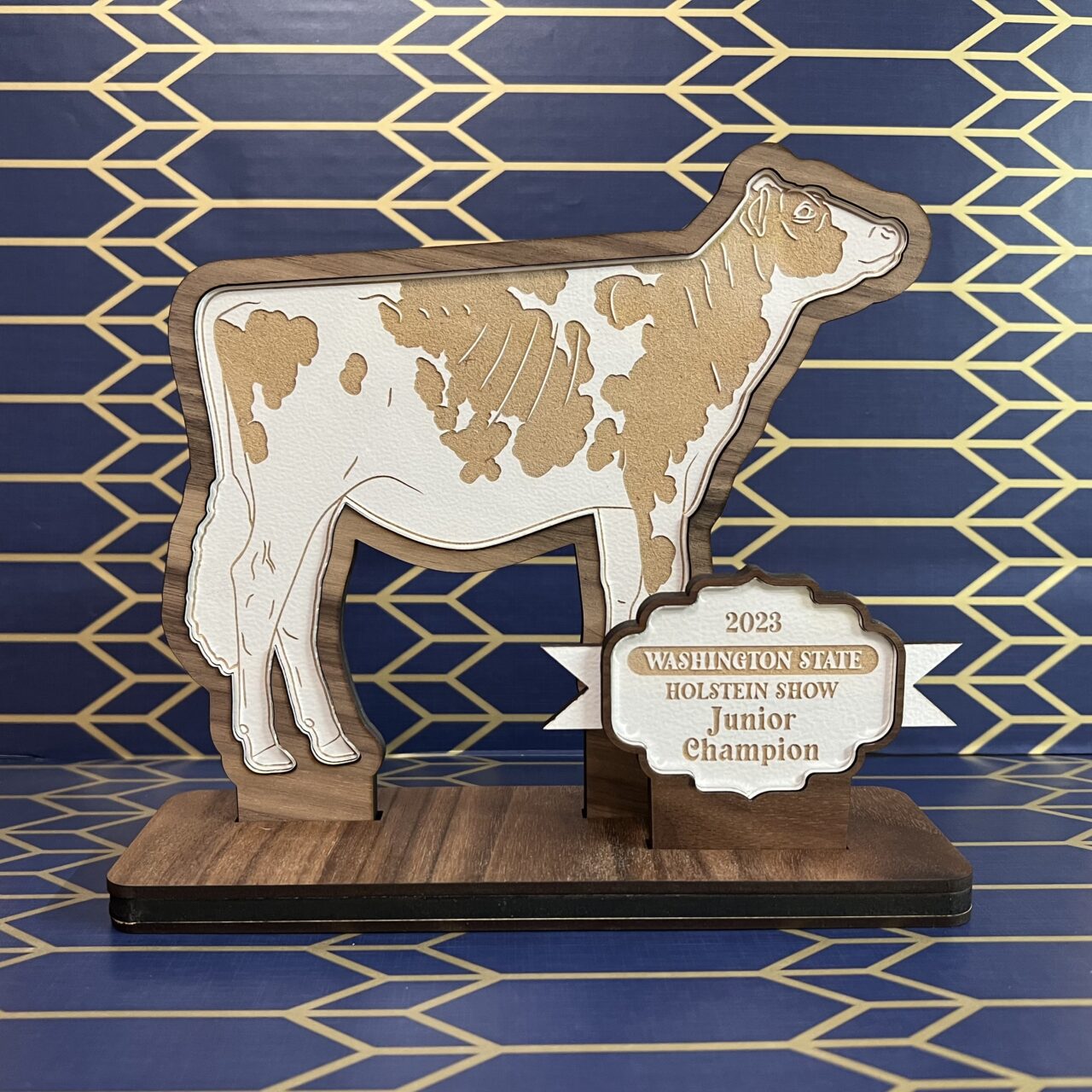 Walnut Cow Stand Awards - Grand Champion Designs