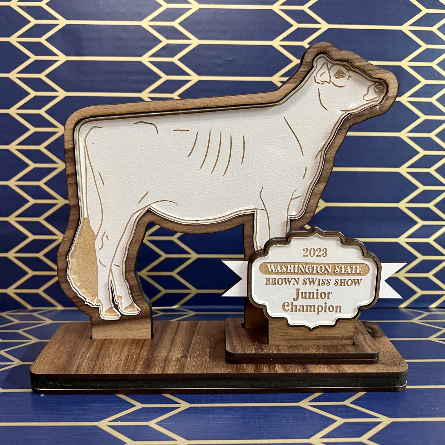 Walnut Cow Stand Awards - Grand Champion Designs