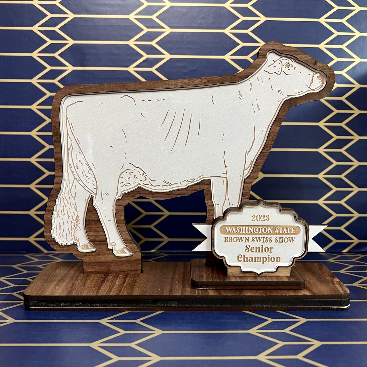 Walnut Cow Stand Awards - Grand Champion Designs